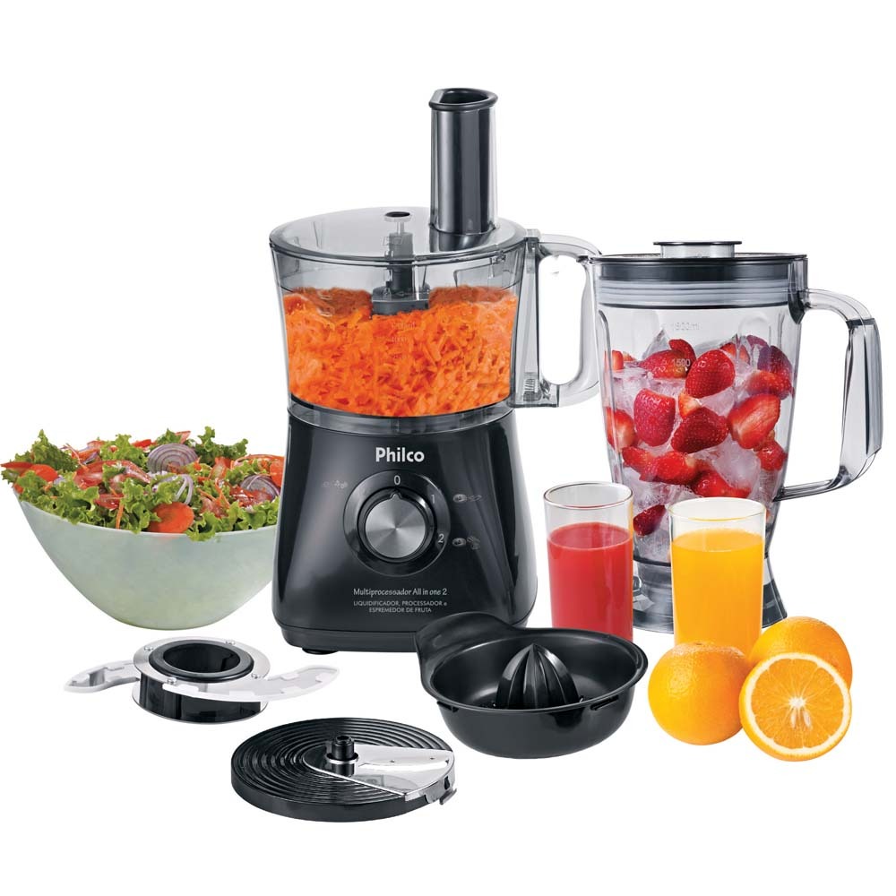 Multiprocessador Philco All In One 2 - Preto - 475W - Processador de ...