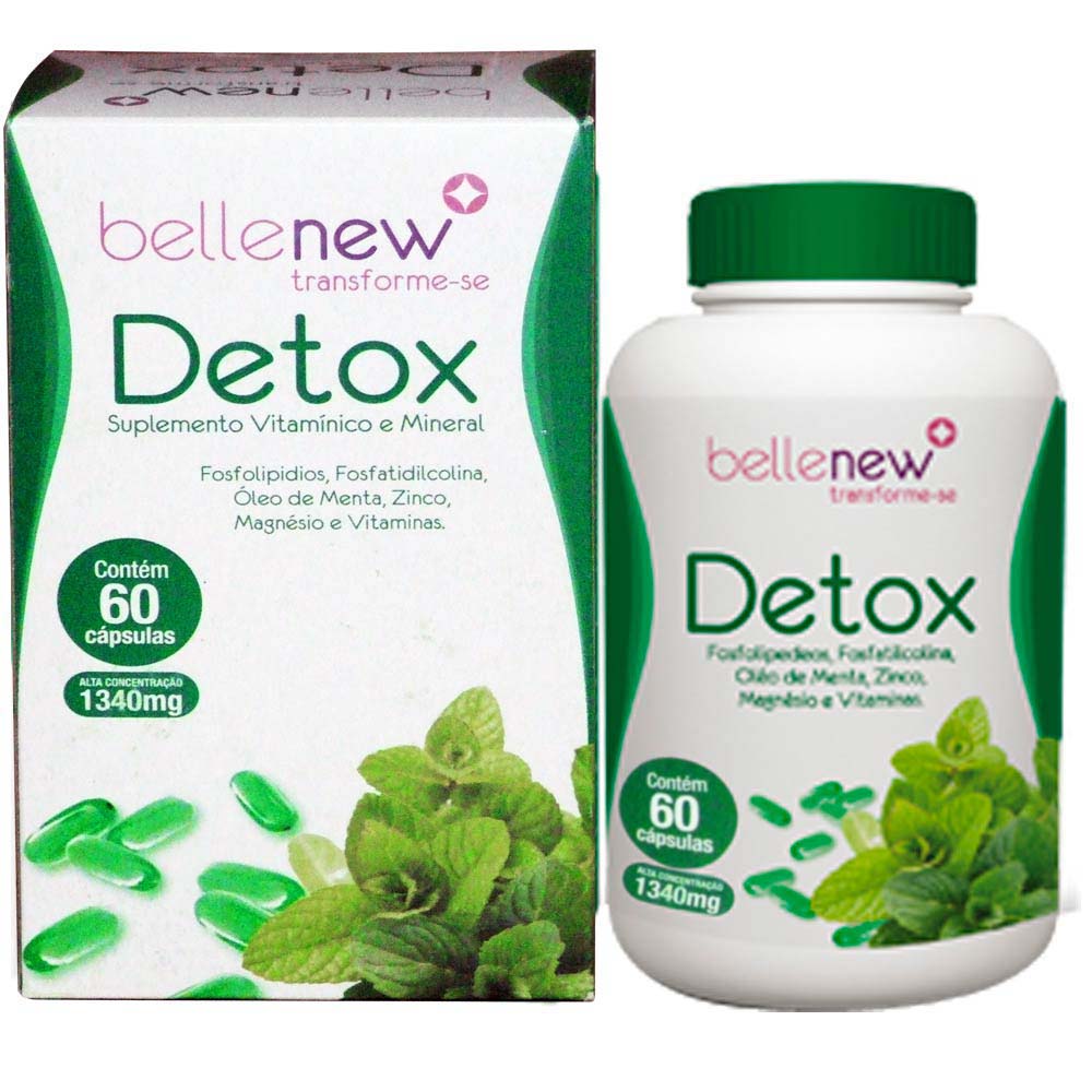 Detox Bellenew - 60 Cápsulas - Vitaminas e Fitoterápicos no Extra.com.br