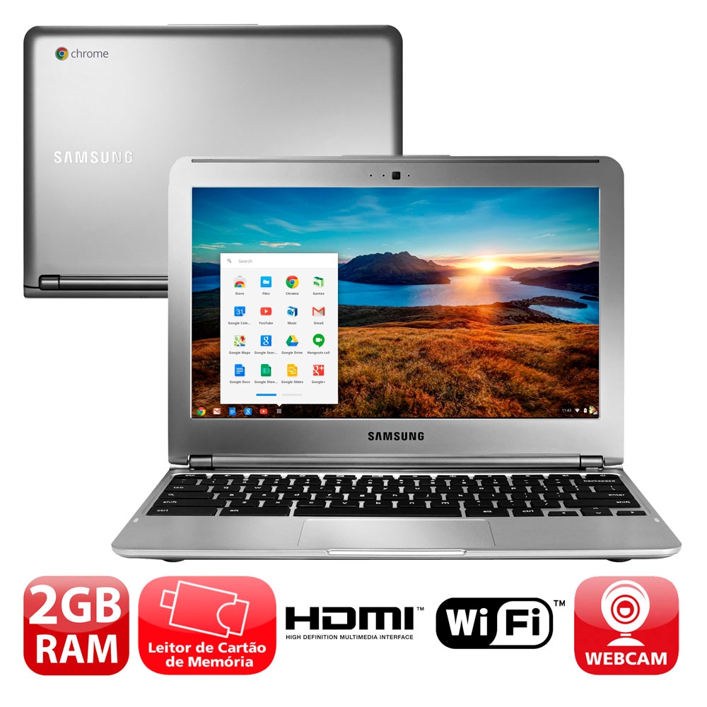 Notebook Samsung Chromebook 303C12-AD1 com Samsung Exynos 5, 2GB, 16GB ...