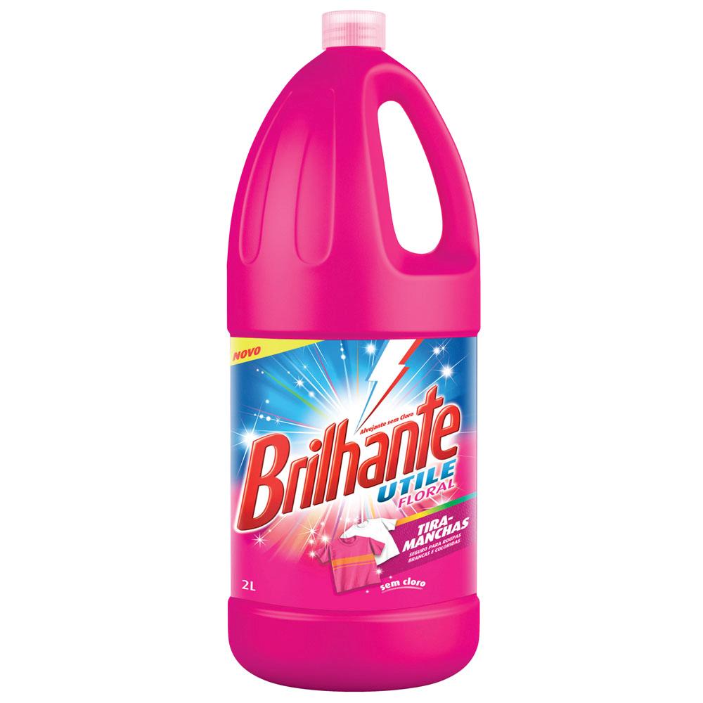 Alvejante Brilhante Floral Utile Floral sem Cloro - 2 Litros - Tira ...