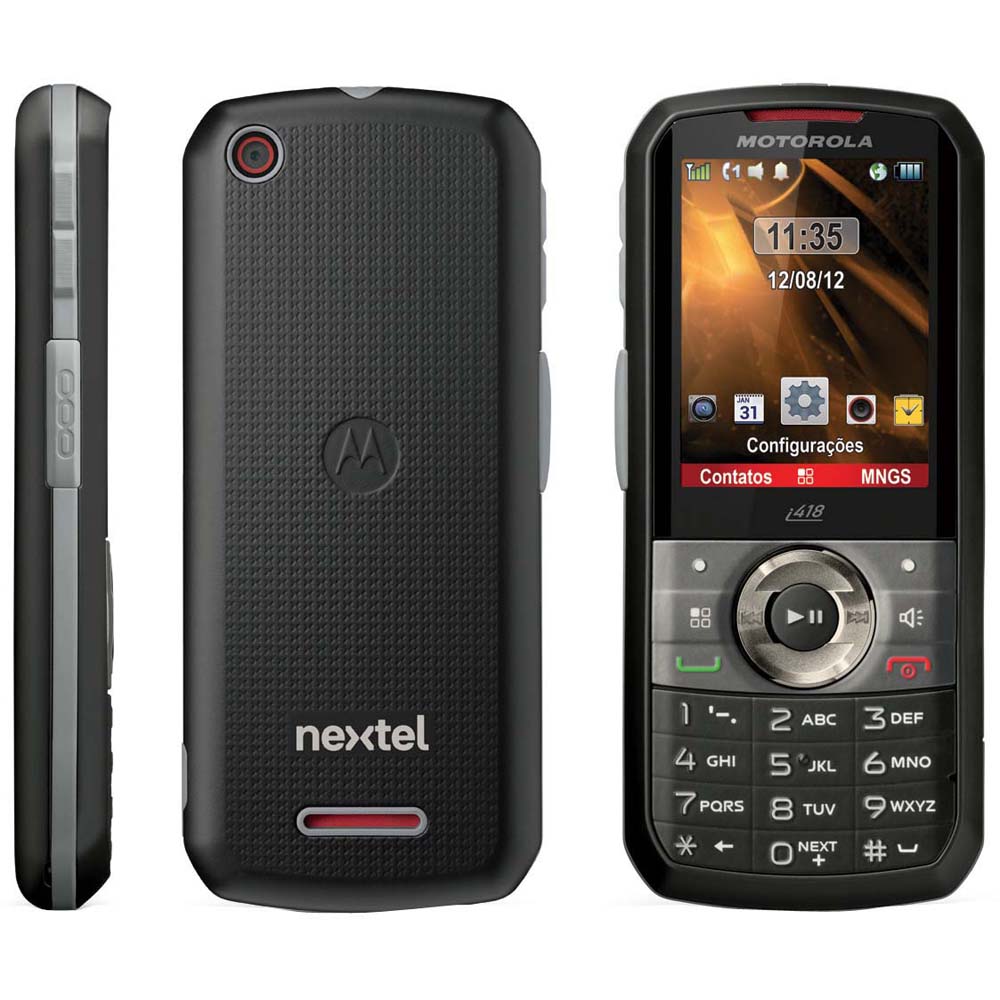 Nextel Motorola i418 com Câmera 2MP, Rádio FM, MP3 e Bluetooth - Preto ...