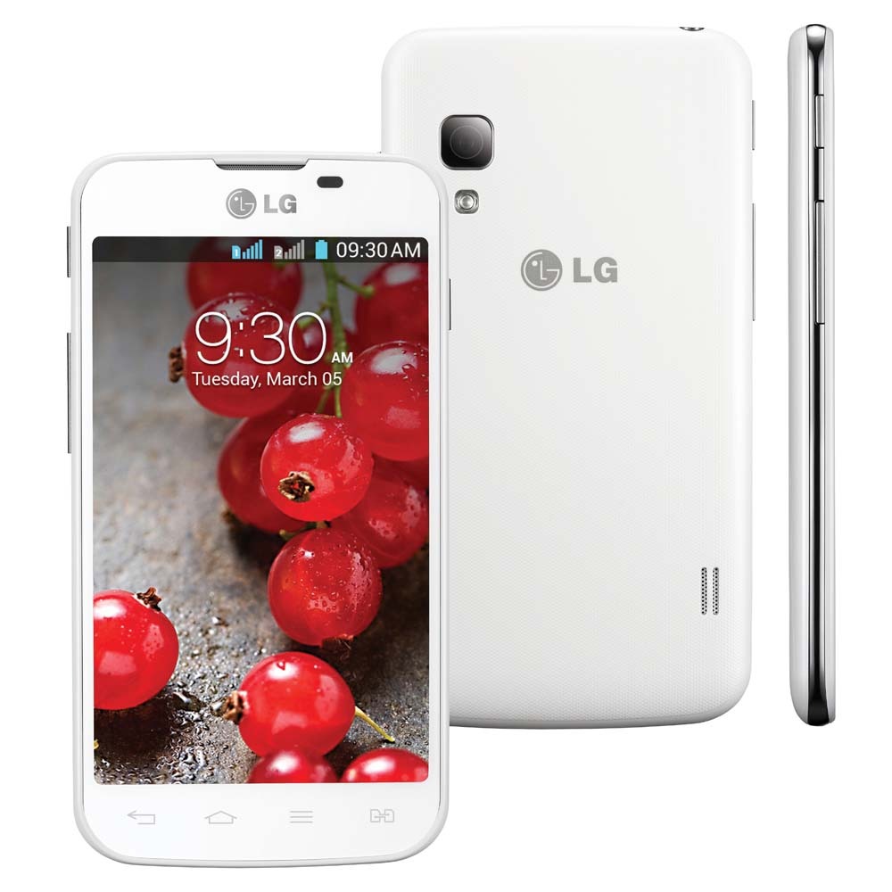 Smartphone LG Optimus L5 II Dual E455 Branco com Dual Chip, Tela de 4 ...
