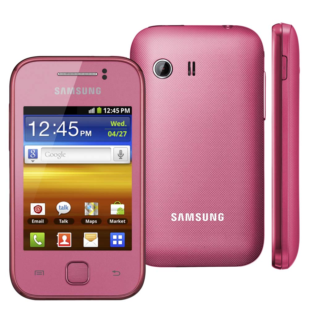 Celular Desbloqueado Vivo Samsung Galaxy Y GT-S5360 Rosa com Android 2. ...