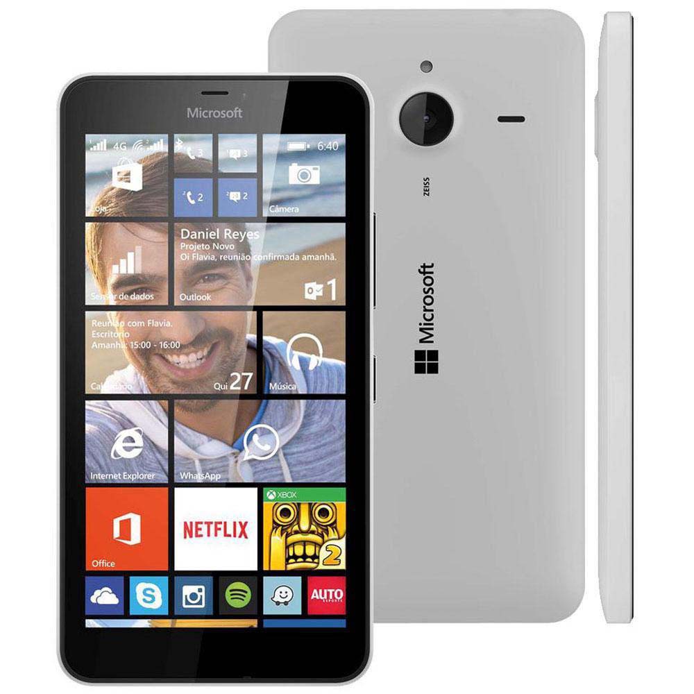 Smartphone Microsoft Lumia 640XL Dual Branco com Windows Phone 8.1 ...