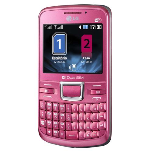 Celular Desbloqueado LG C199 Rosa com Acesso ás Redes Sociais, Dual ...