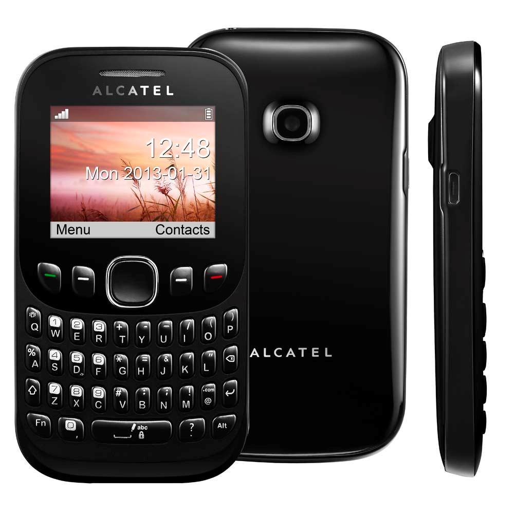 Celular Desbloqueado Alcatel OT 3000 Preto com Teclado Qwerty, Câmera ...