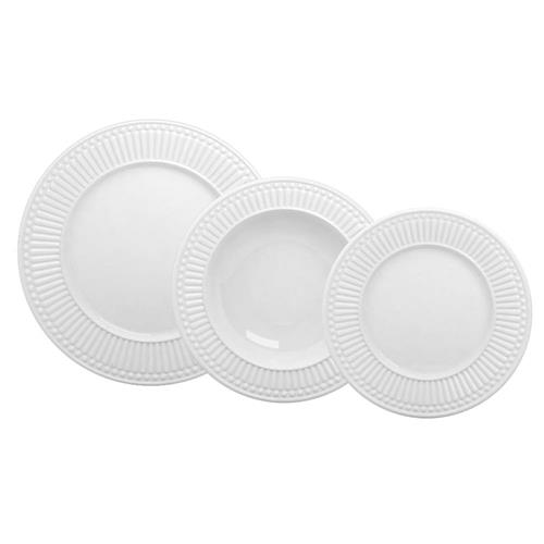 Aparelho de Jantar Porto Brasil Roma Ravenna Branco 61091 - 42 Peças ...