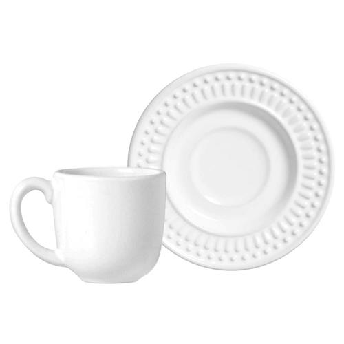 Aparelho de Jantar Porto Brasil Roma Ravenna Branco 61091 - 42 Peças ...