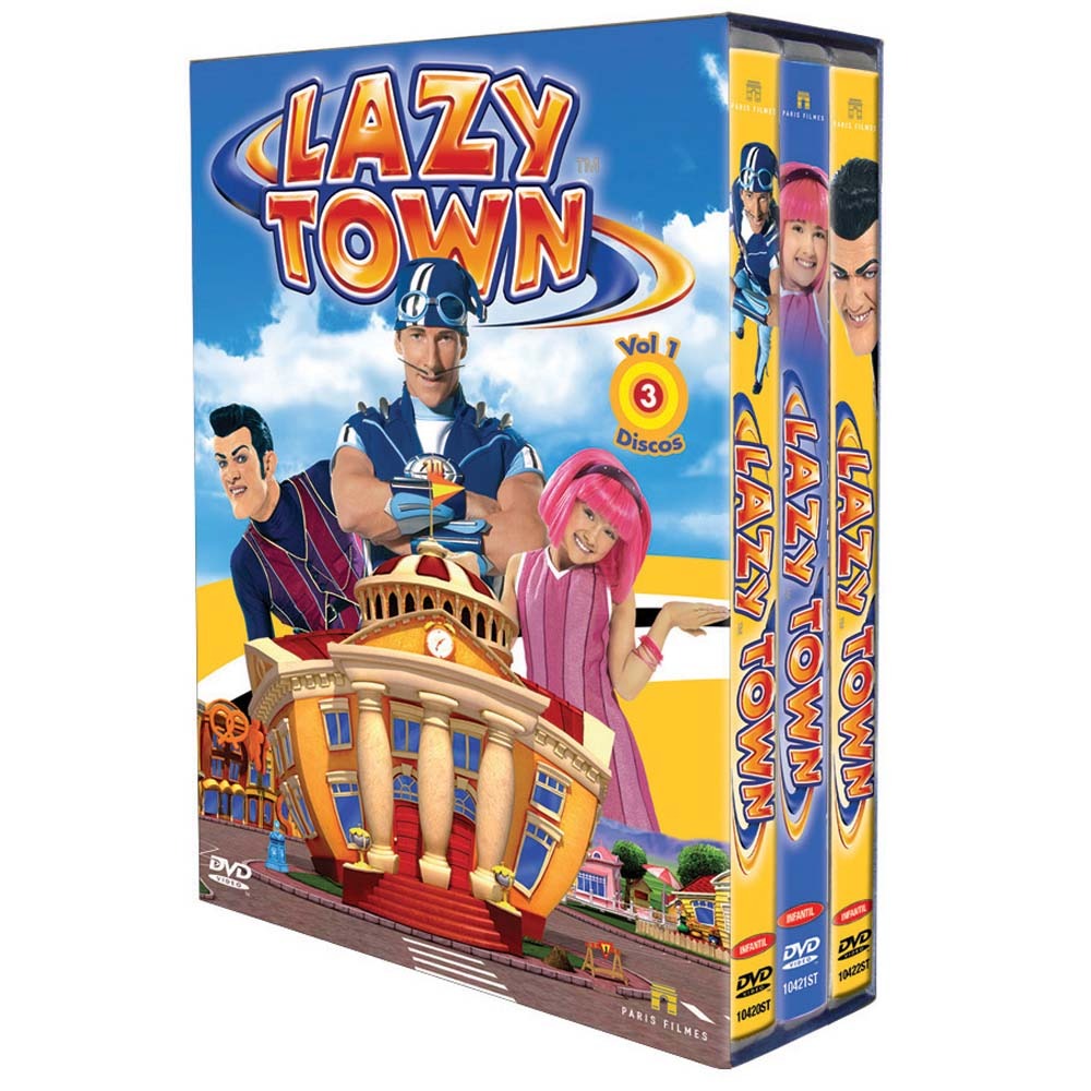 DVD - Box Lazy Town - Volume 1 - 3 Discos - Animação no Extra.com.br